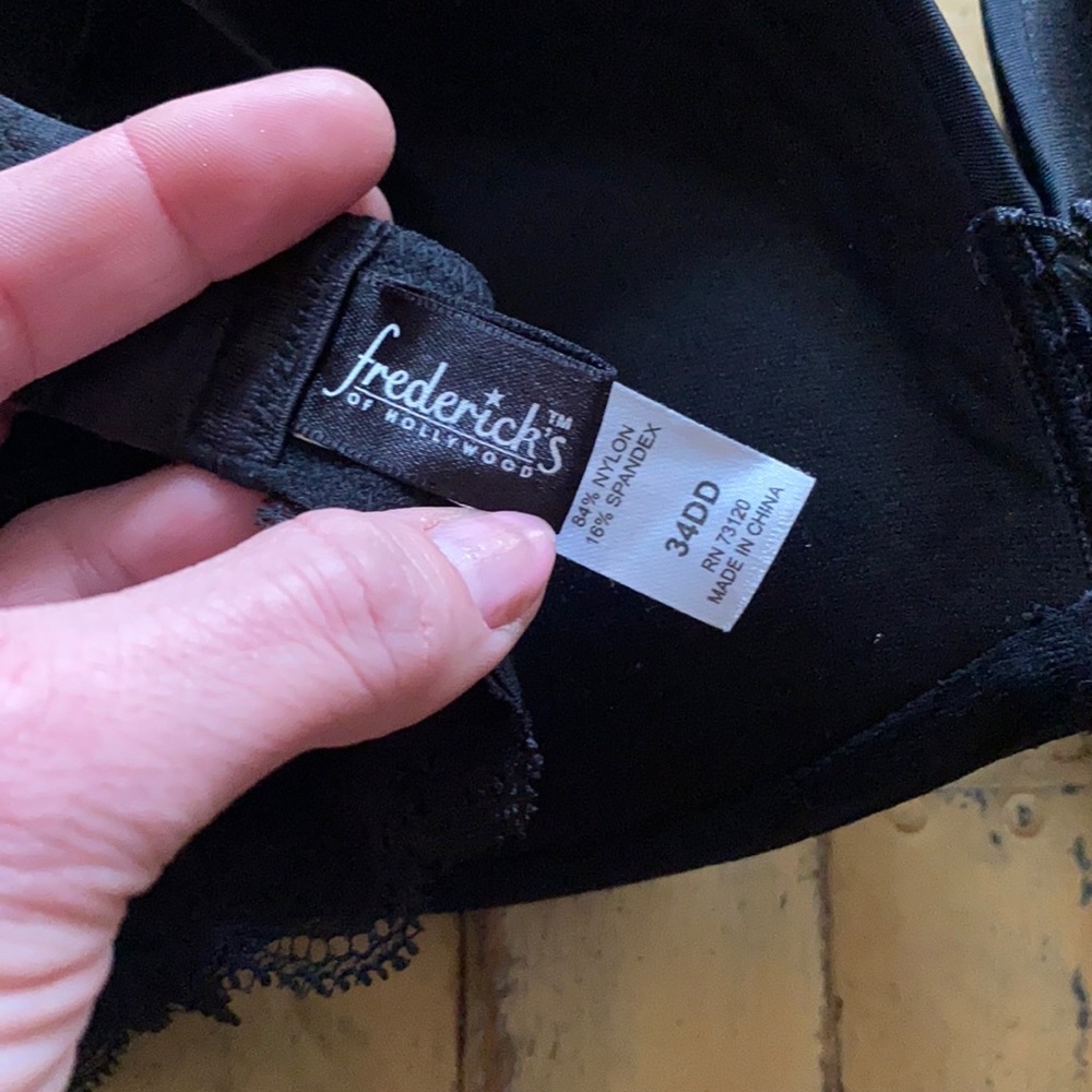 Frederick's Of Hollywood Str Push-Up Bra Lace 34dd - Gem